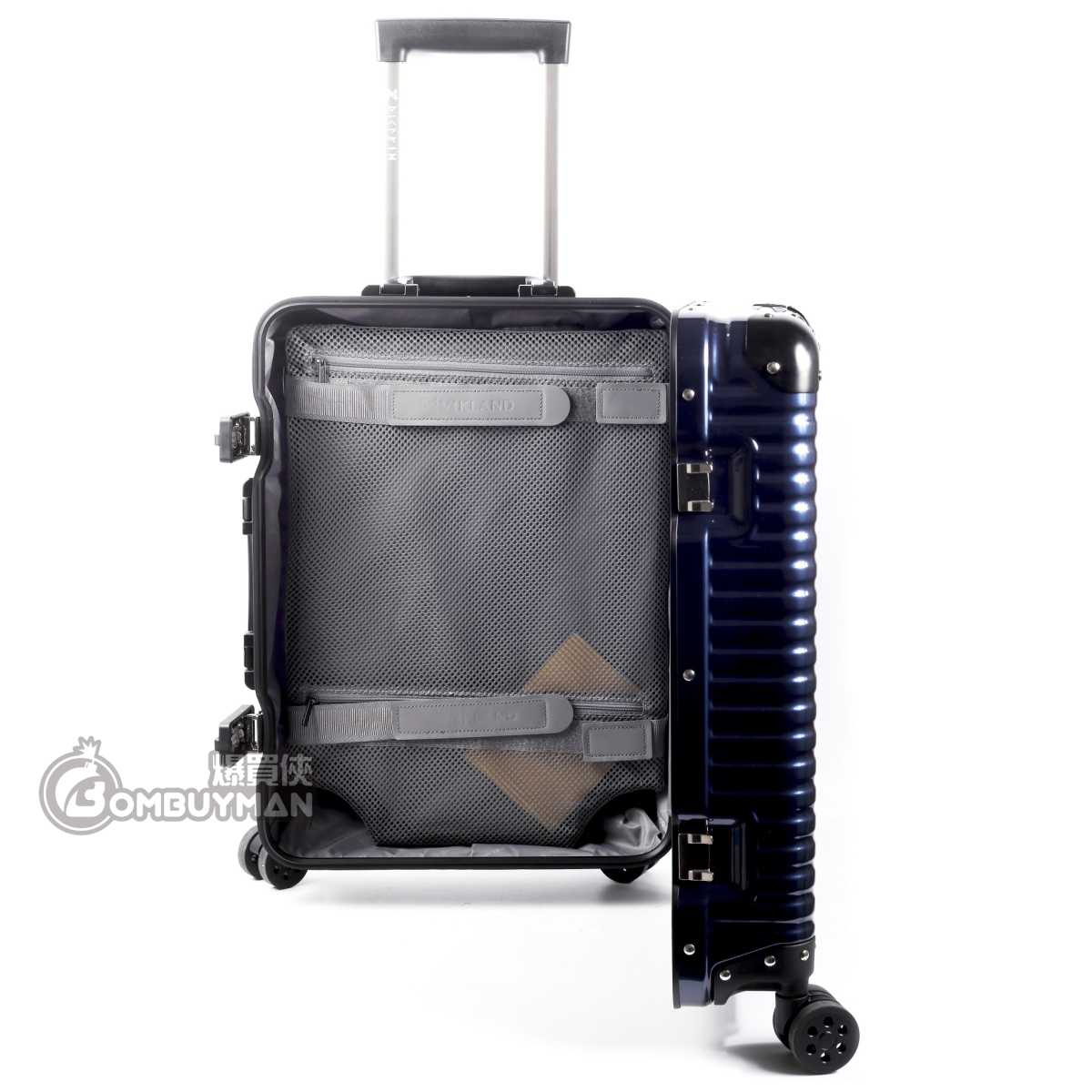 Buy Lanzzo Norman Light 27 Inch Suitcase (Mazarine Blue - Polycarbonate ...