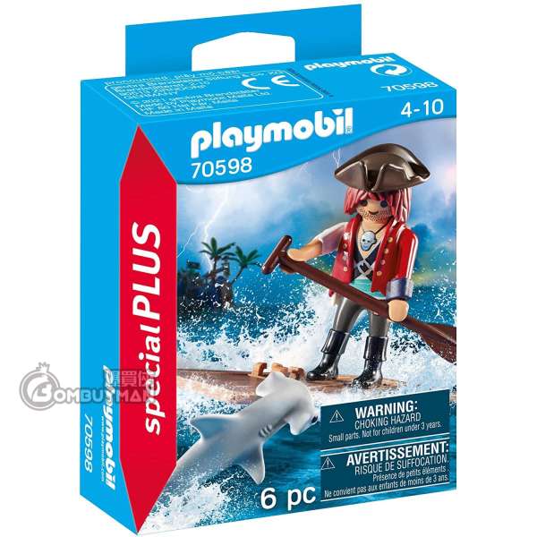 Buy Playmobil 70598 Pirate with Raft (Pirates) - BOMBUYMAN