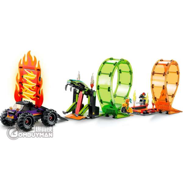 【爆買】LEGO 60339 Double Loop Stunt Arena 雙環特技場 (City) - 爆買俠 BOMBUYMAN