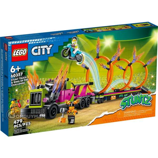 Buy LEGO 60357 Stunt Truck & Ring of Fire Challenge (City) - BOMBUYMAN