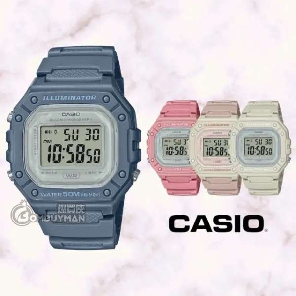 【爆買】CASIO Illuminator #W-218HC-2A - 爆買俠 BOMBUYMAN