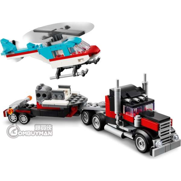 Buy LEGO 31146 Flatbed Truck with Helicopter (Creator 3in1) - BOMBUYMAN