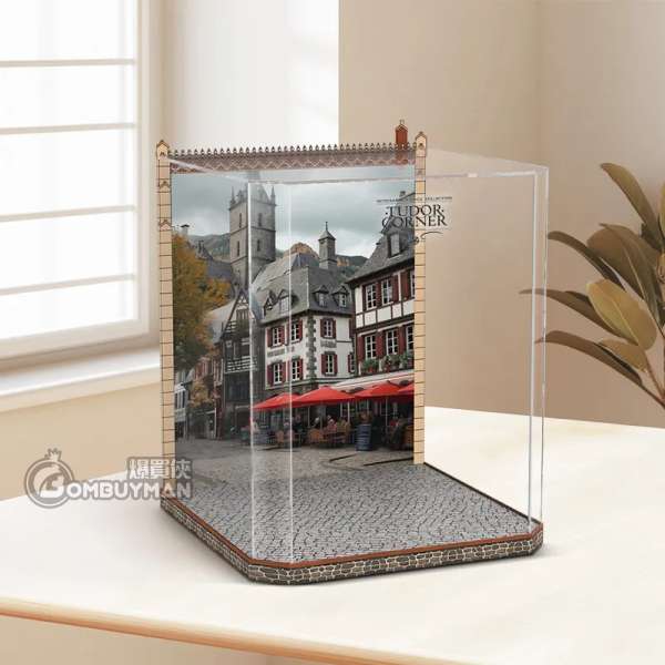 【預購】Light Your Bricks LEGO 10350 Tudor Corner 都鐸式街角 一體式專用展示盒 (不包含LEGO ...