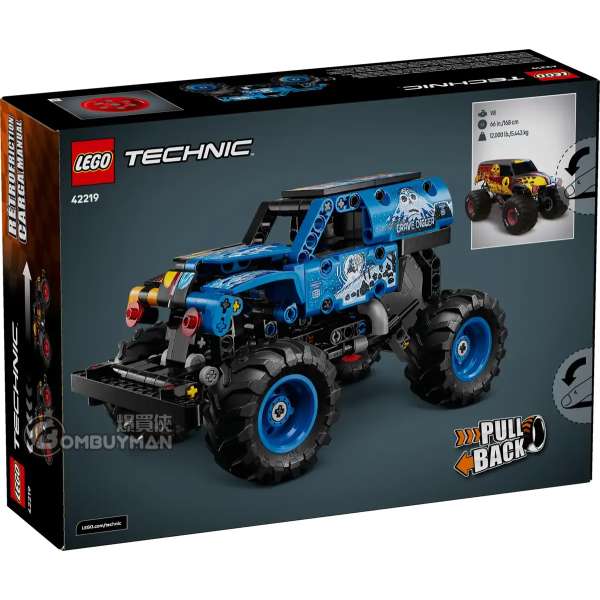Buy LEGO 42219 Monster Jam™ Grave Digger™ Fire and Ice (Technic ...