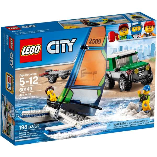 Buy LEGO 60149 4x4 with Catamaran - 4x4越野車和雙體帆船 (City) - BOMBUYMAN